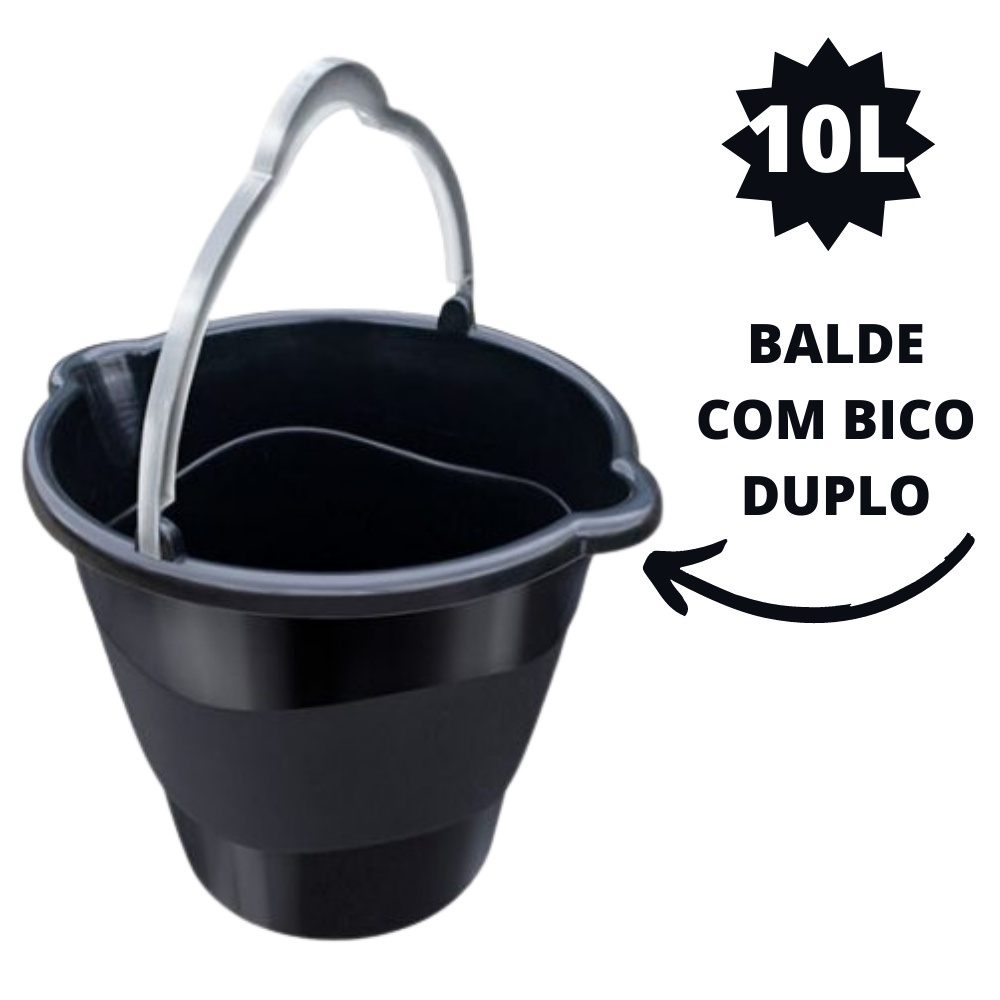 BALDE COM BICO DUPLO 10 LITROS | Shopee Brasil