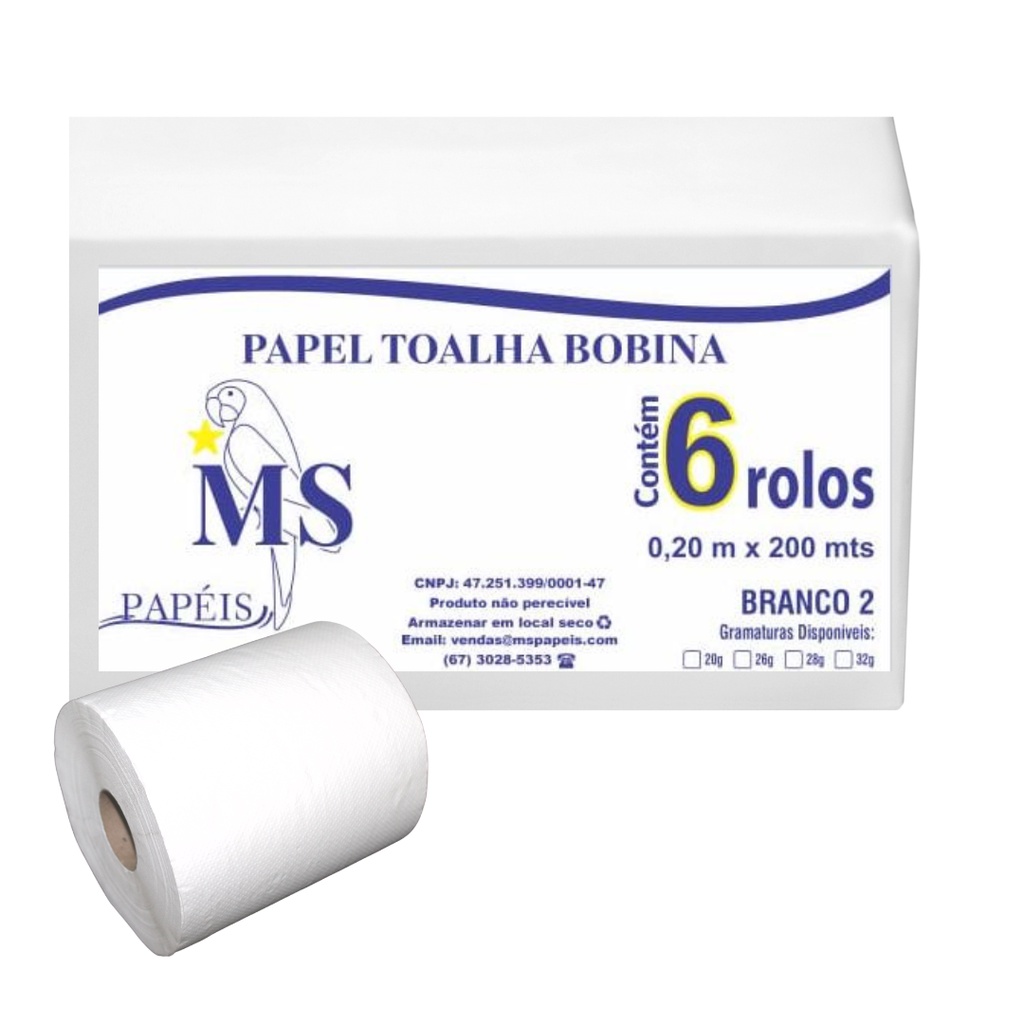 Papel toalha rolo 200 metros branco 2 | Shopee Brasil