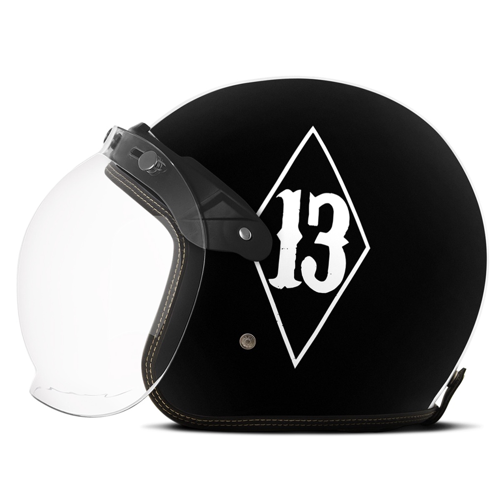 Capacete Custom Etceter Biker Fosco Pro Tork Para Motos Fechado ...