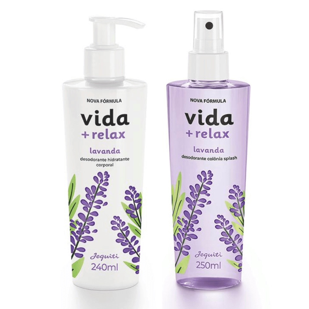 Kit Completo Vida + Relax Lavanda, 1 un Jequiti | Shopee Brasil