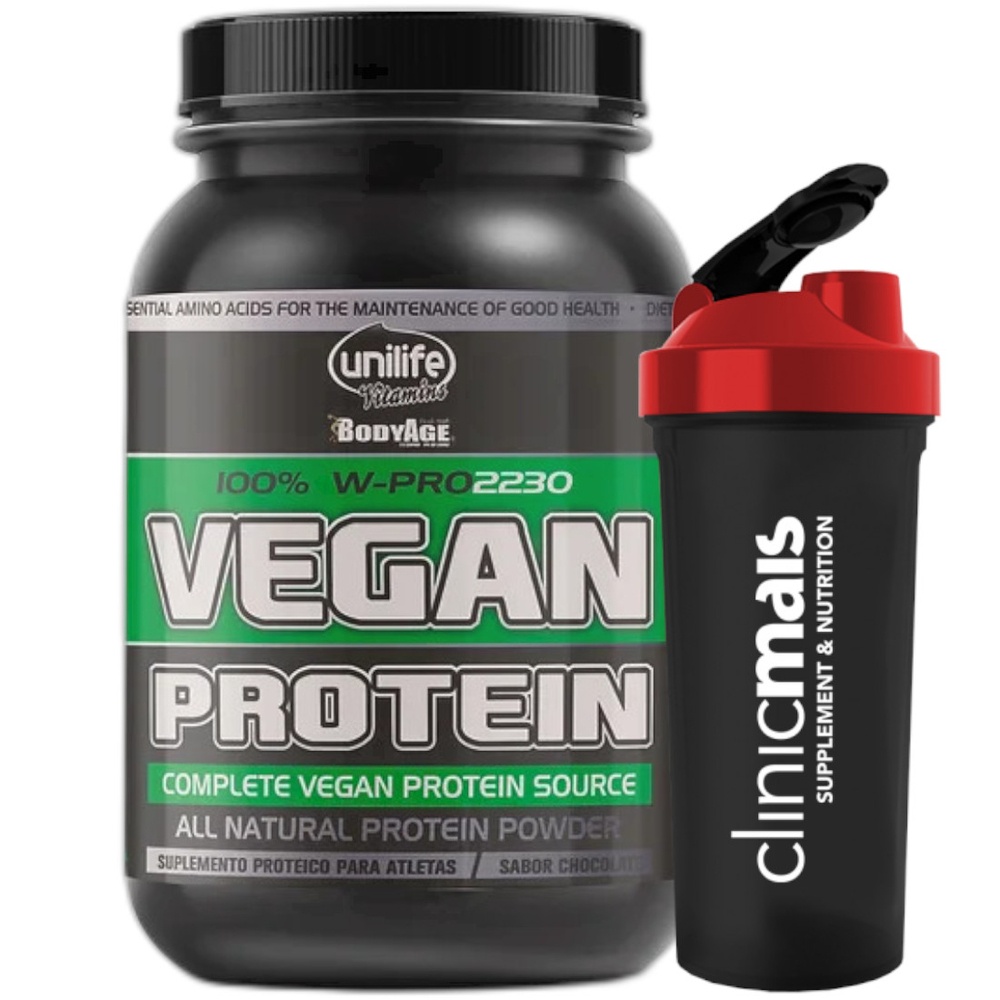 Whey Protein Vegan 22g PROTEÍNA VEGANA Sabor Chocolate 900g | Shopee Brasil