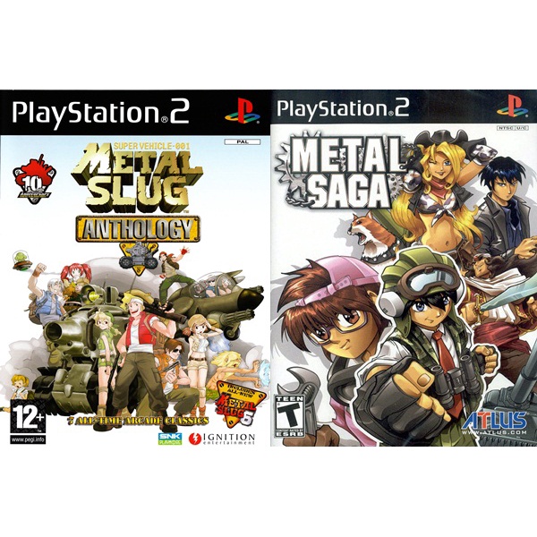 Kit Metal Slug Anthology + Metal Saga com 2 Jogos (PS2) | Shopee Brasil