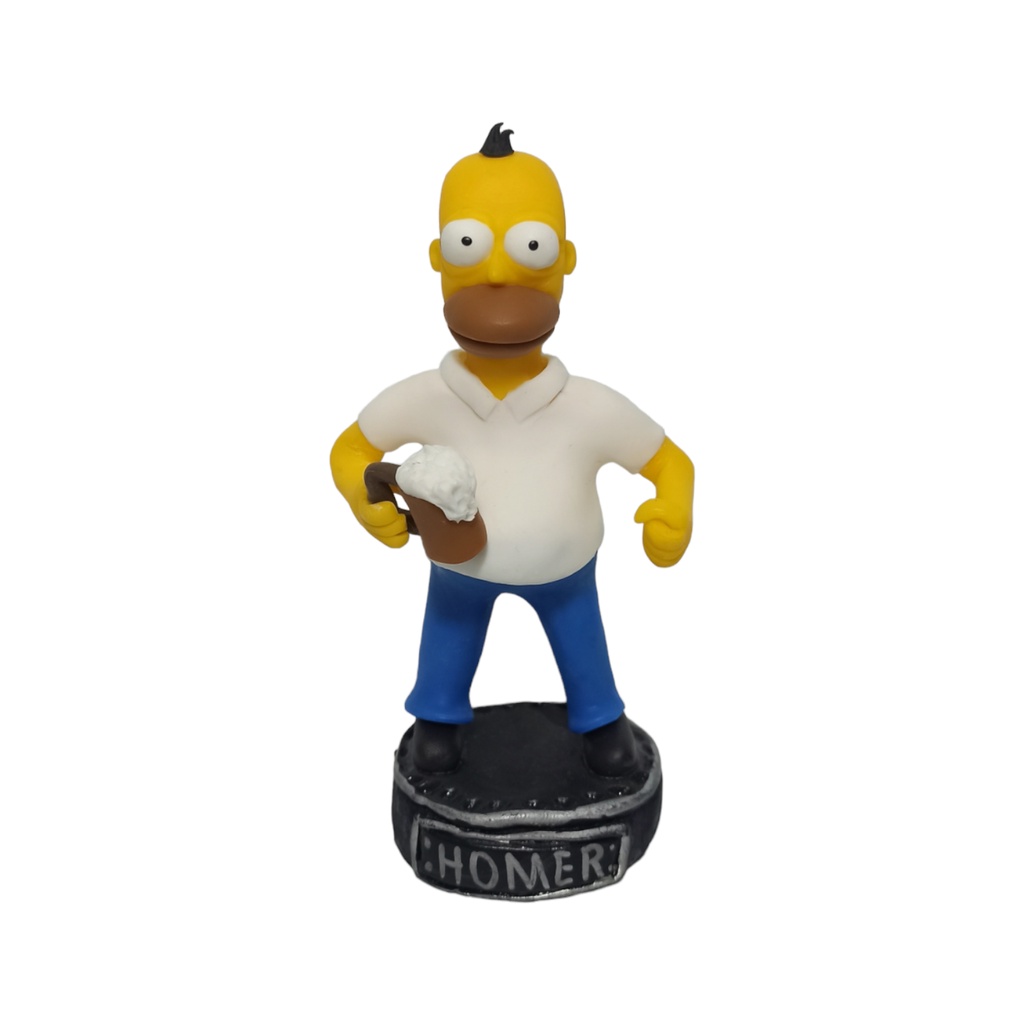 Figure Boneco Homer Simpson, Escultura Artesanal Personagem de Os ...