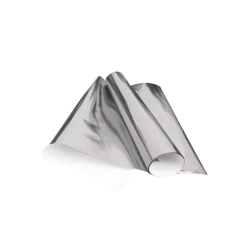 Papel laminado prata prateado 49x59cm com 10 folhas | Shopee Brasil