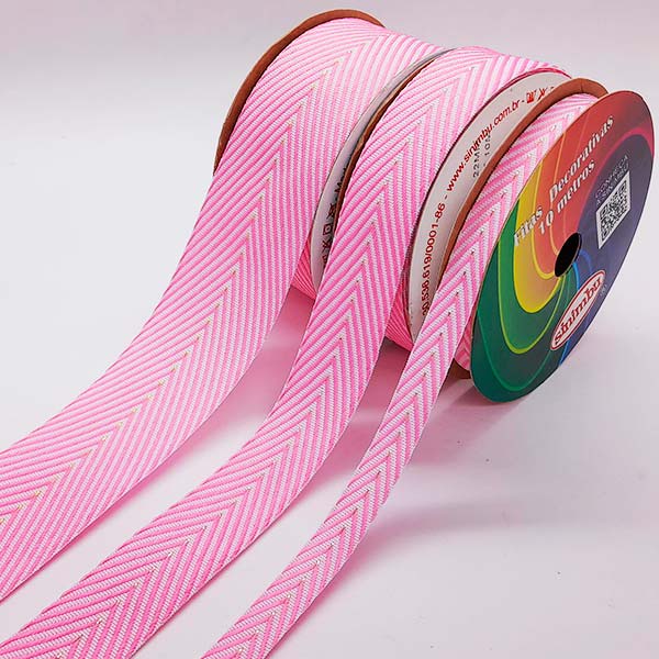 Fita Esc.Peixe Bca/Rosa Hera Sinimbu 10MT R:1875/C06 (Larg:10/22/38mm ...