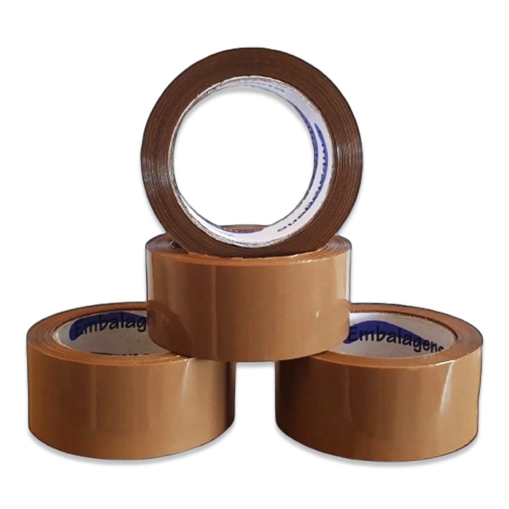 Kit 10 Rolos Fita Adesiva Marrom 45x100 Para Empacotamento Embalar ...