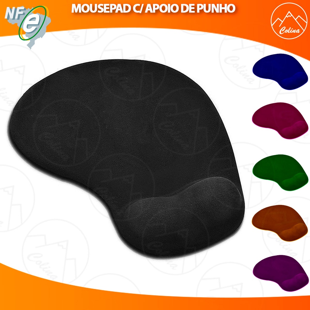 Mouse Pad de Pulso Ergonômico Com Apoio De Punho Confortável (Várias Cores) | Shopee Brasil