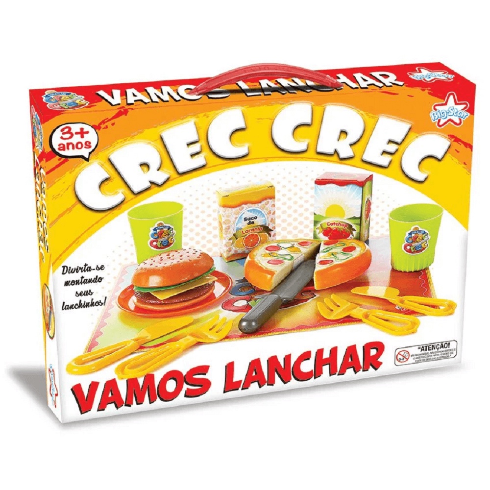 Coleção Crec Crec Vamos Lanchar - 343-CCVL - Big Star | Shopee Brasil