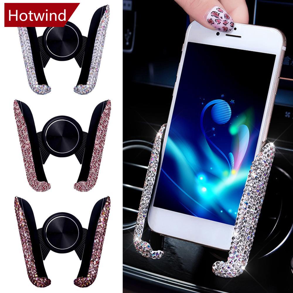 Suporte Universal Para Telefone Carro Com Google Crystal Rhinestone ...