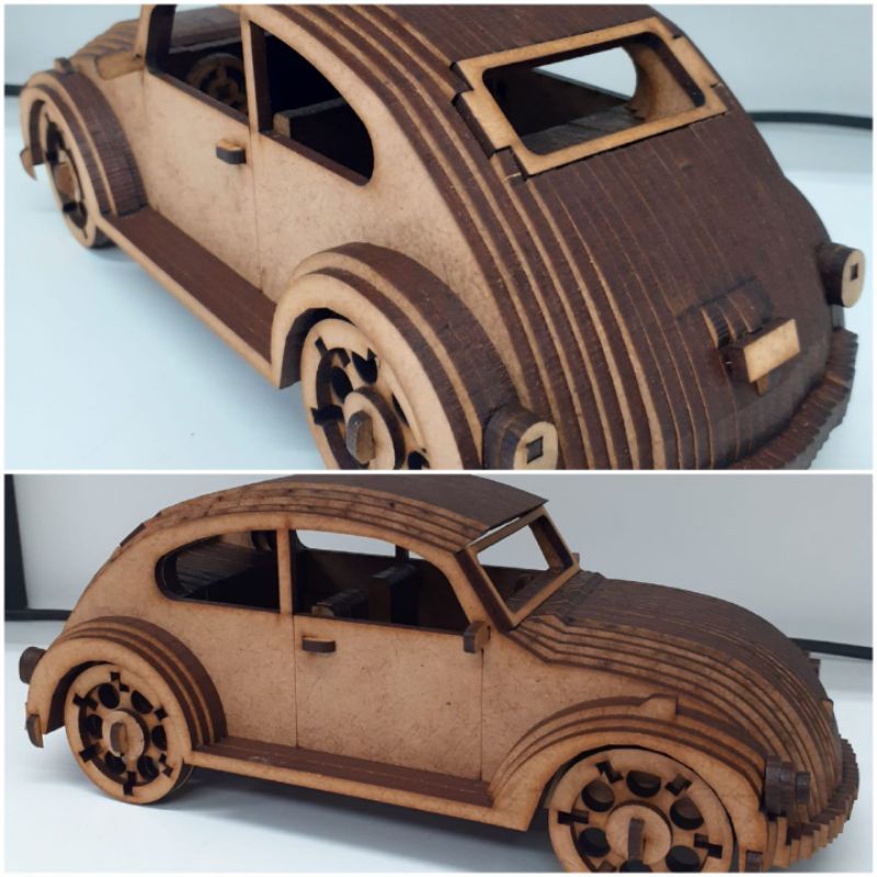 Fusca Miniatura MDF | Shopee Brasil
