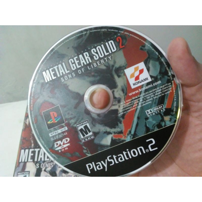 Metal Gear Solid 2 Playstation 2 - Apenas o disco | Shopee Brasil