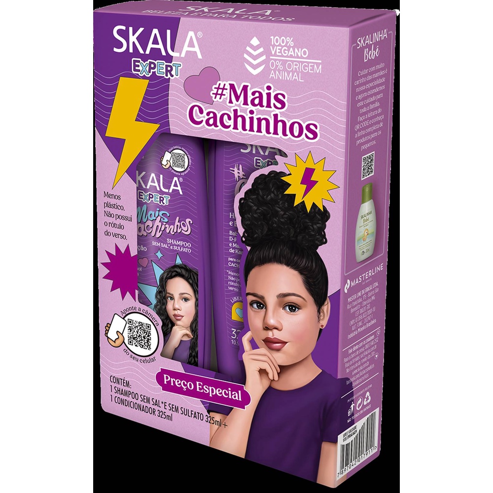 Kit Mais Cachinhos Skala Shampoo + Condicionador 325ML | Shopee Brasil Kit Mais Cachinhos Skala Shampoo + Condicionador 325ML | Shopee Brasil