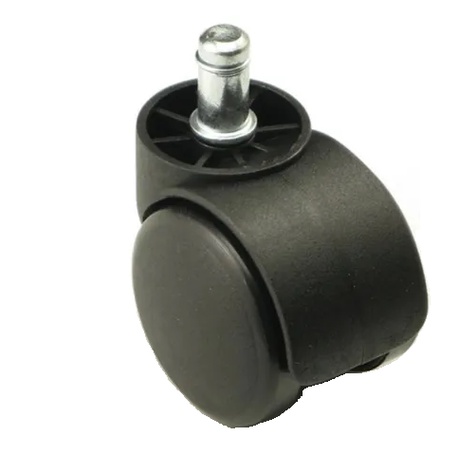 KIT 100 rodízio roda rodinha de plástico para cadeiras escritório 50mm ...