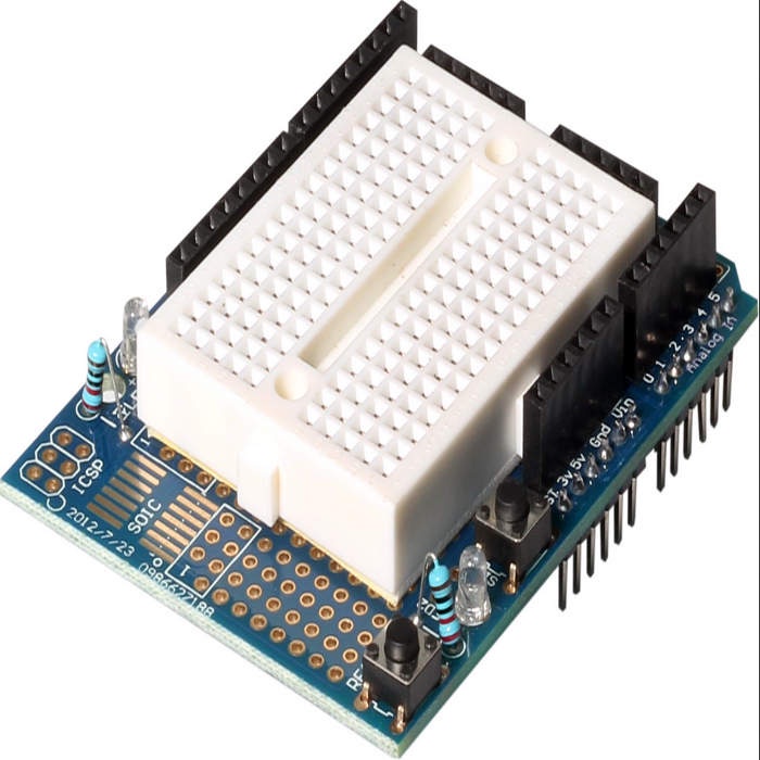 Kit Proto Shield Kit Com Protoboard 170 Furos Para Arduino | Shopee Brasil