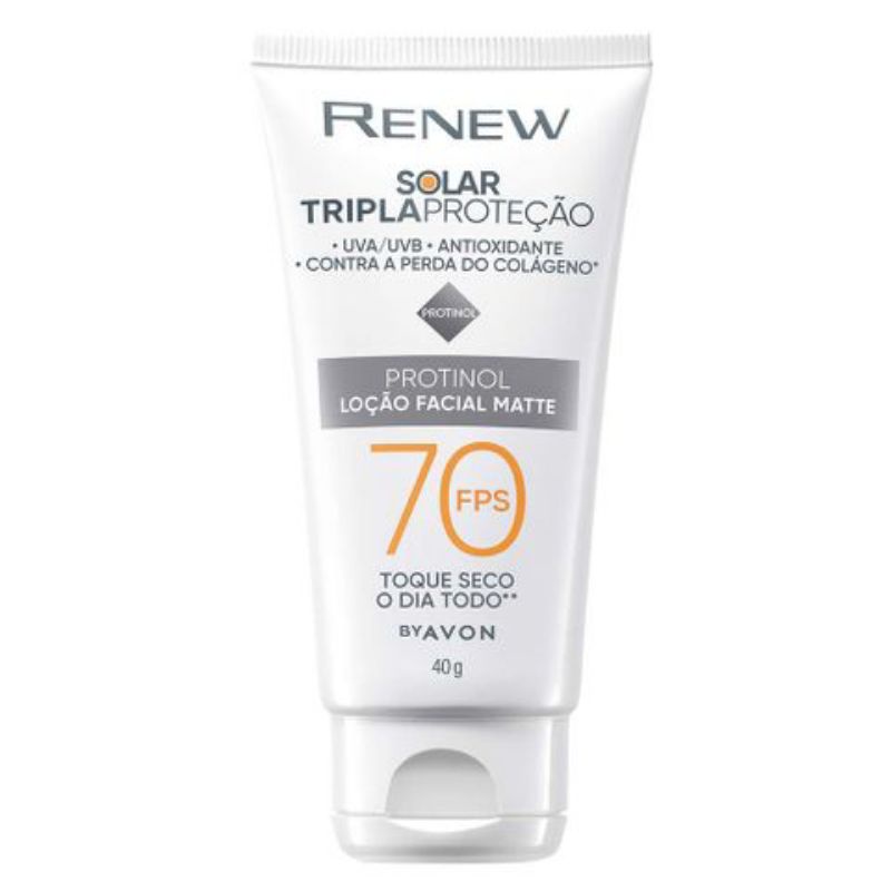 Protetor Solar Facial Renew Tripla Proteção 40gr | Shopee Brasil