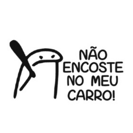 Adesivo Bento Meme Flork Para Carro Não Encoste No Meu Carro | Shopee ...