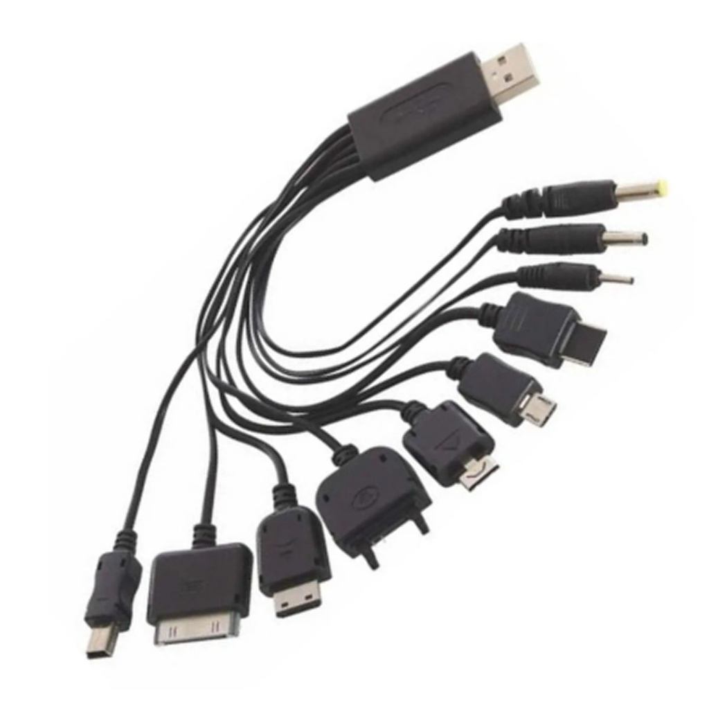 Cabo USB Universal Multi Carregador 10 Em 1 LE-9013P IT Blue Multi ...