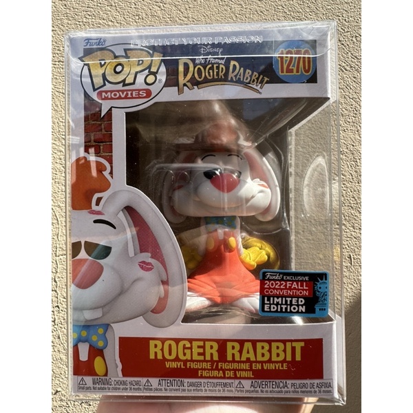 Funko pop! Disney Who framed Roger Rabbit- Roger Rabbit #1270 NYCC 2022 ...