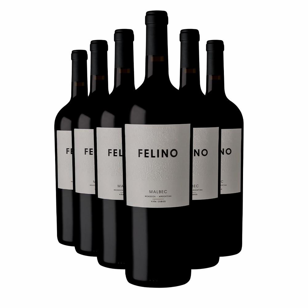 Kit Especial 6 Vinhos Cobos Felino Malbec 750ml | Shopee Brasil