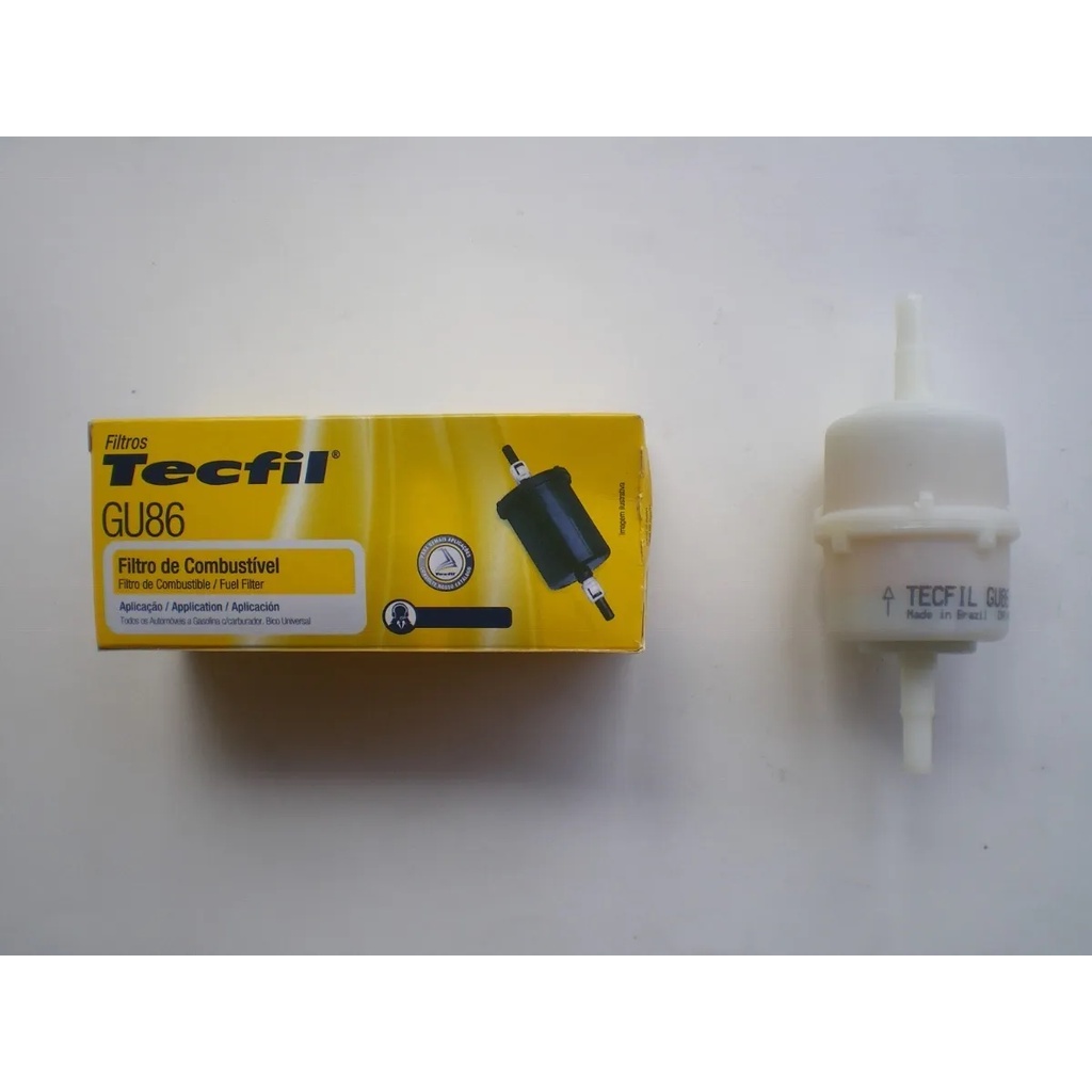 FILTRO DE COMBUSTIVEL UNIVERSAL - TECFIL GU86 | Shopee Brasil