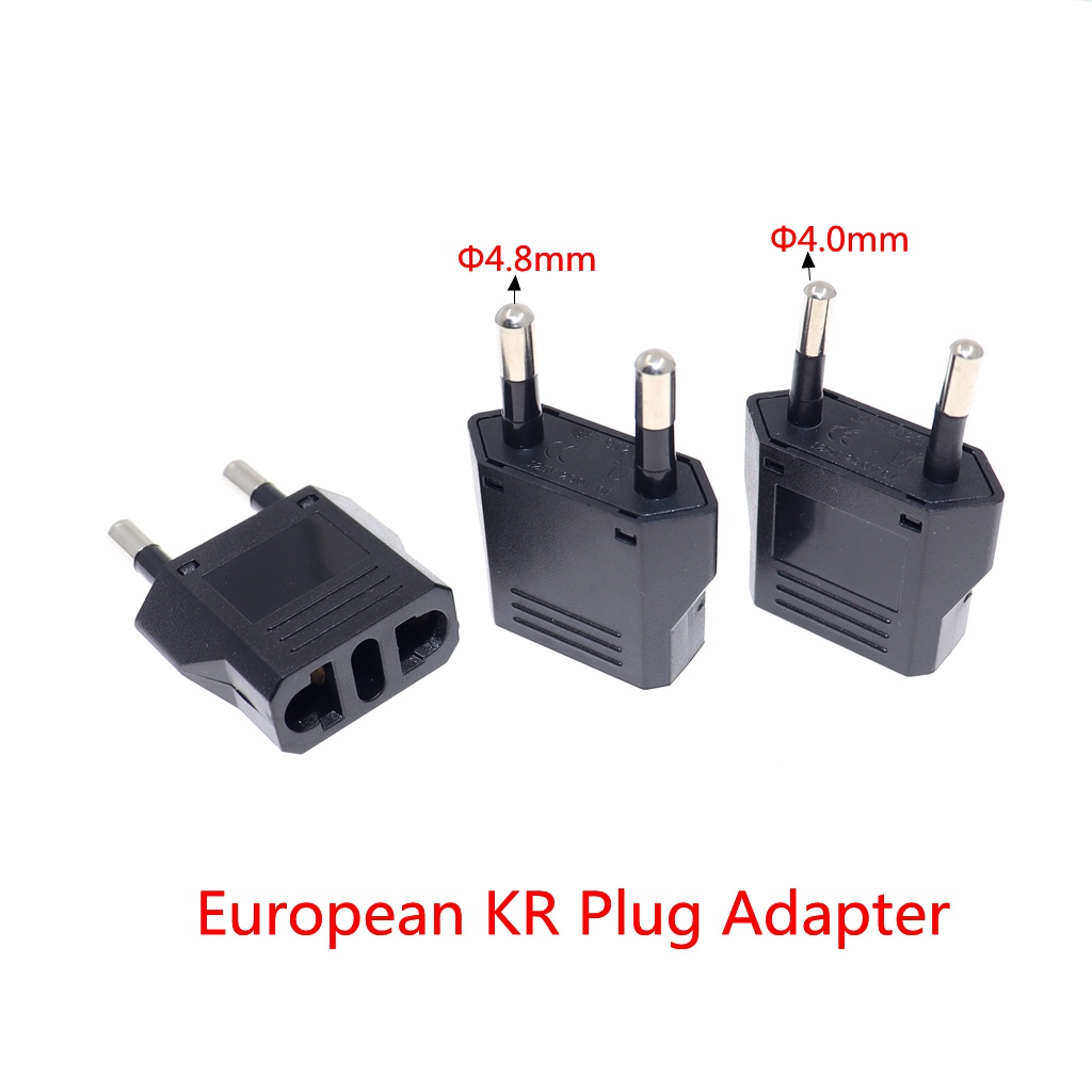 Adaptador De Plugue KR Europeu Japão China Eua Para Ue Energia De Viagem Conversor Elétrico ...