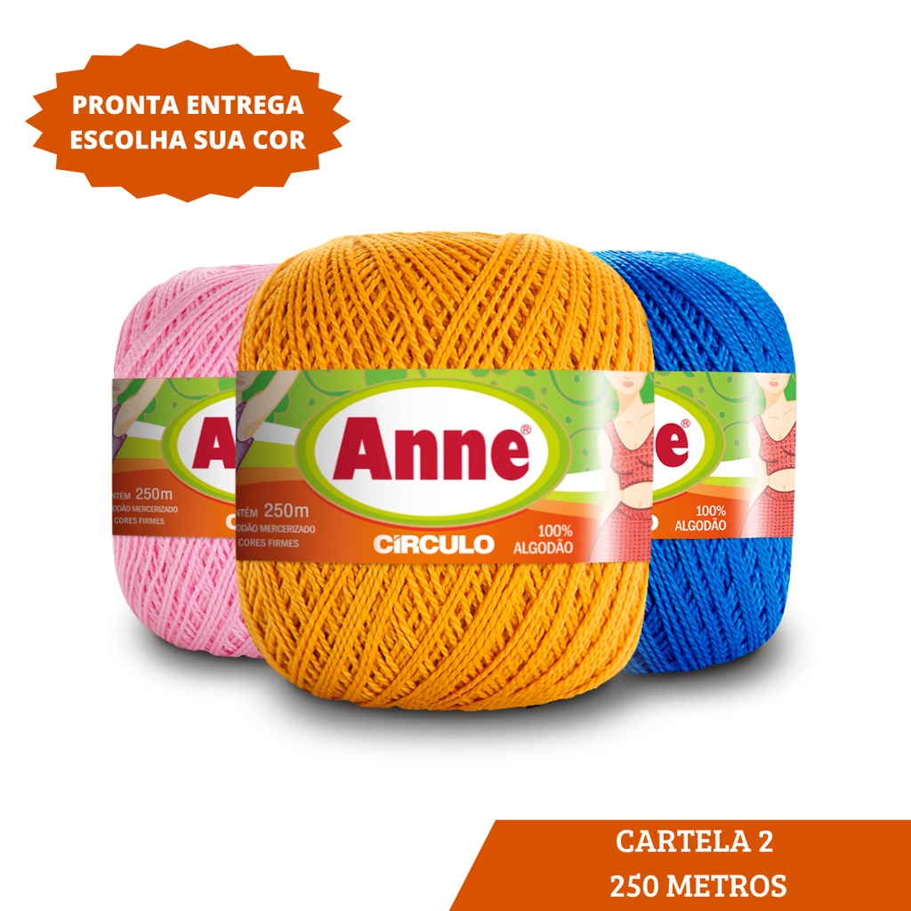 Linha Anne Circulo 250 Metros - CARTELA 2 | Shopee Brasil