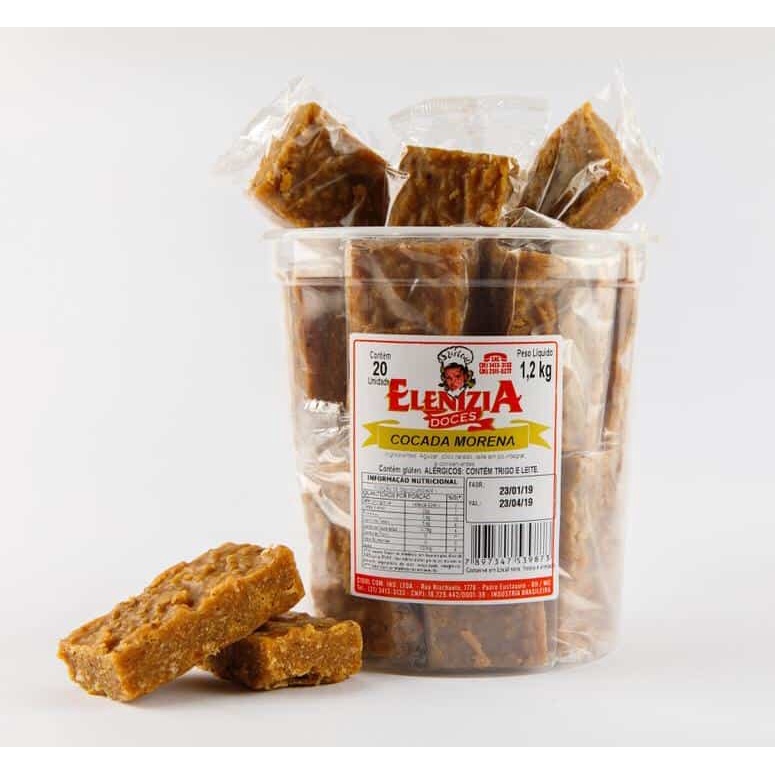 Doces pote Cocada Cremosa Branca e Morena "Elenizia" Quebra Queixo ...