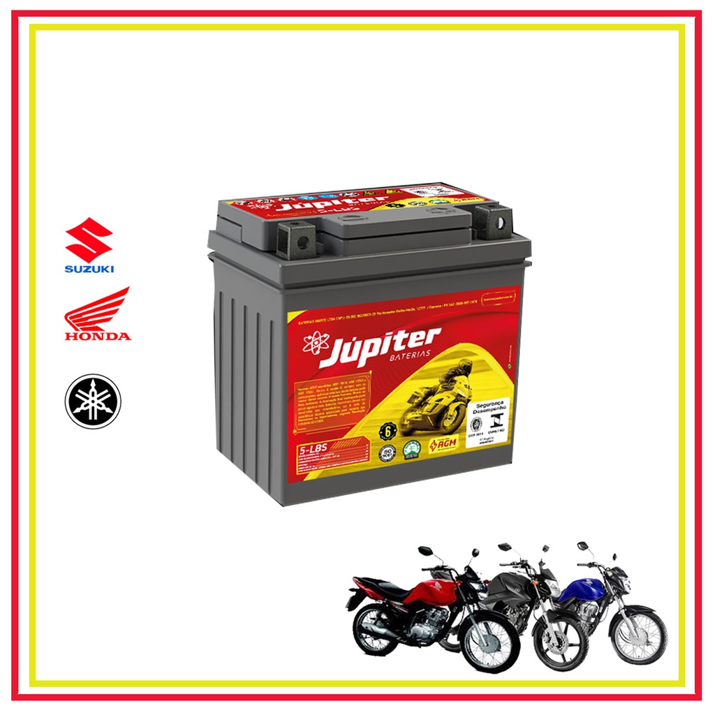 Moto Honda Pcx 150 Bateria Xre300 5 Ah Cg 150 Mix 5-lbs | Shopee Brasil