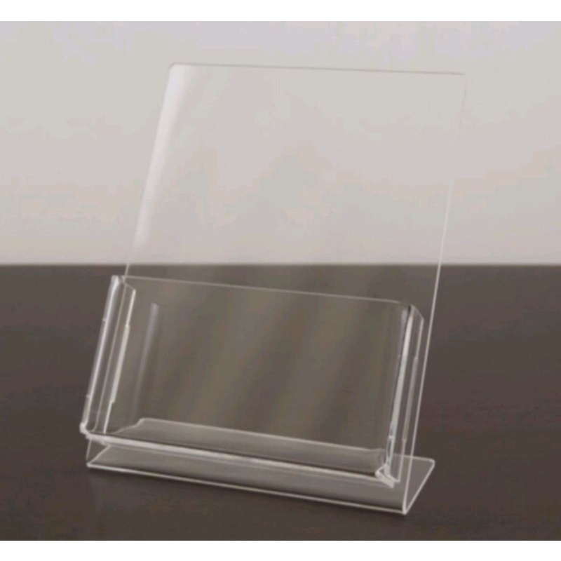 Display expositor porta folder panfletos A5 em L de mesa ou balcão de ...