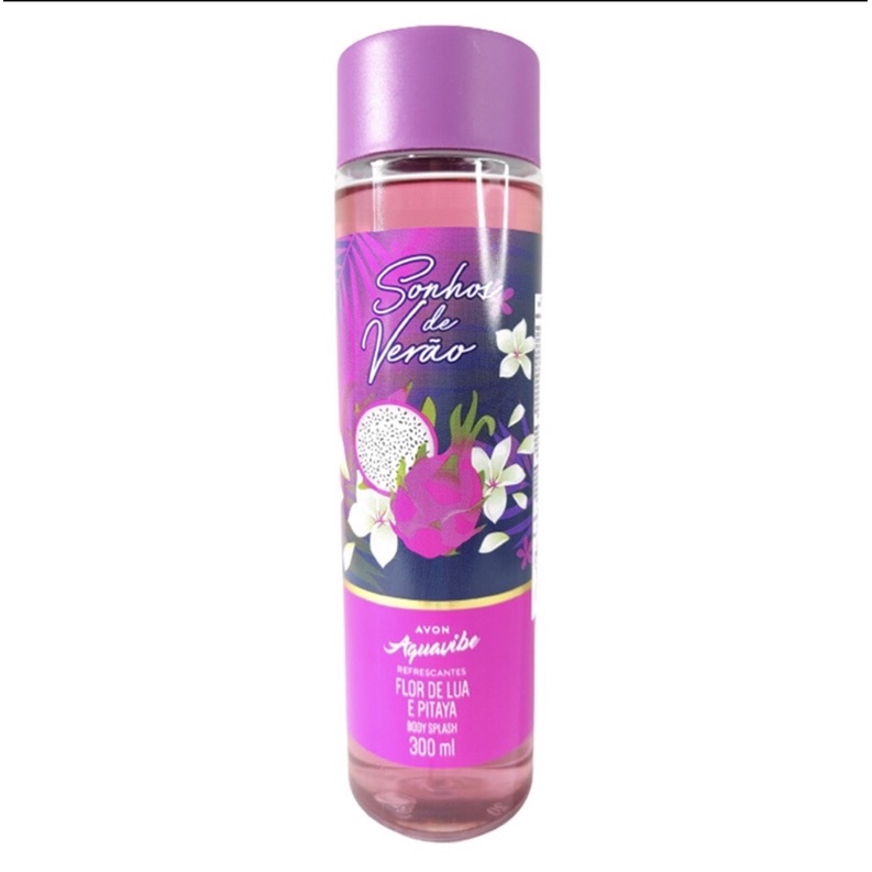 Body Splash Avon Aquavibe Refrescantes Flor De Lua E Pitanga 300ml ...