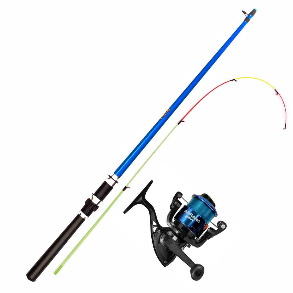 Kit Pesca Vara Dharma 2 Partes 1,50m + Molinete Dh C/ Linha | Shopee Brasil