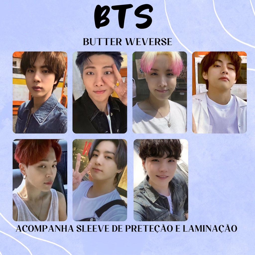 Photocards BTS Butter Weverse FANMADE | Shopee Brasil
