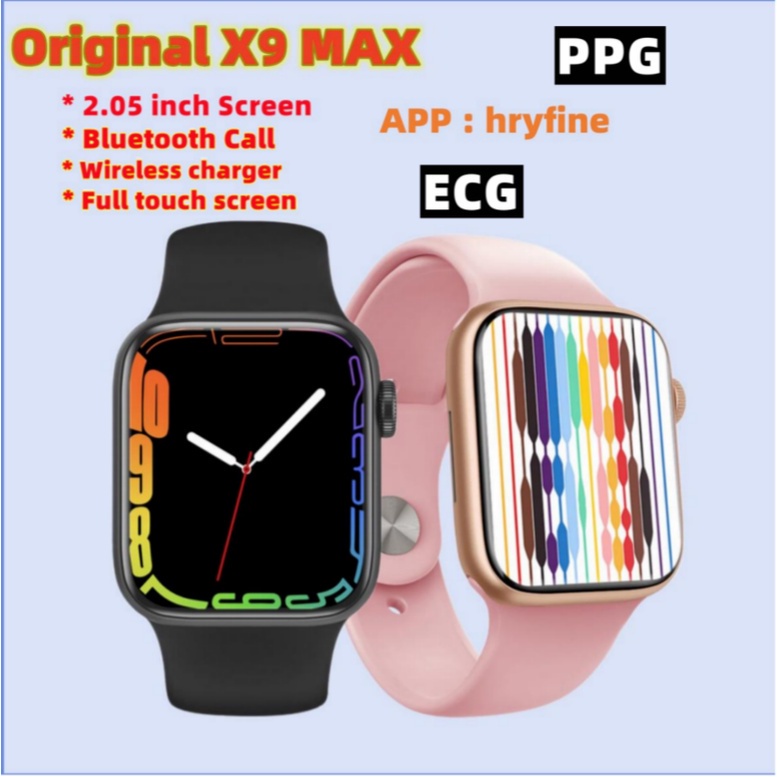 Smartwatch X9 Max - Relogio Inteligente - Tela infinita, carregador por ...