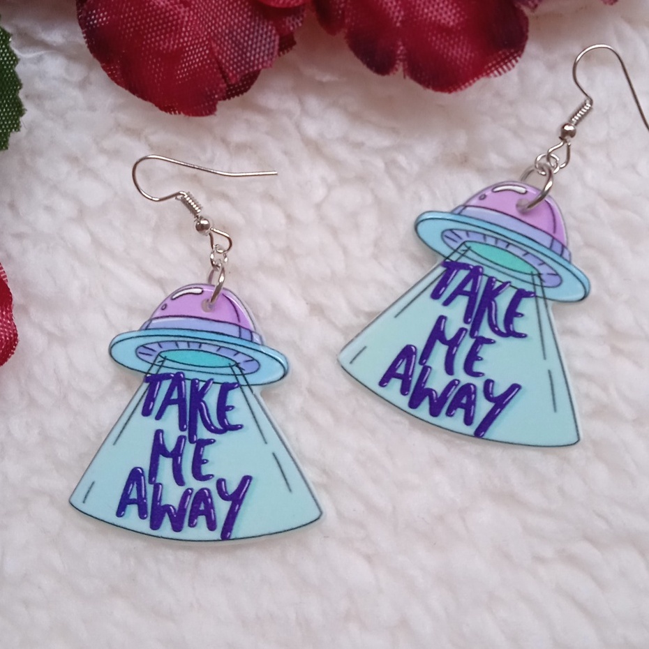 Brinco Alien (Take me Away, Alien, Abducion, Ovni, Abdução, Cool, Style ...