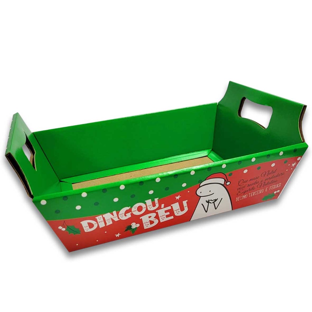 Caixa Cesta Flork Natal "Dingou Béu" Ref: NT149 - JR | Shopee Brasil