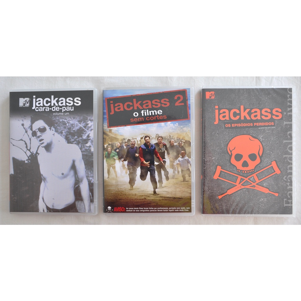 DVD Jackass cara-de-pau volume um MTV + o filme sem cortes + Os ...