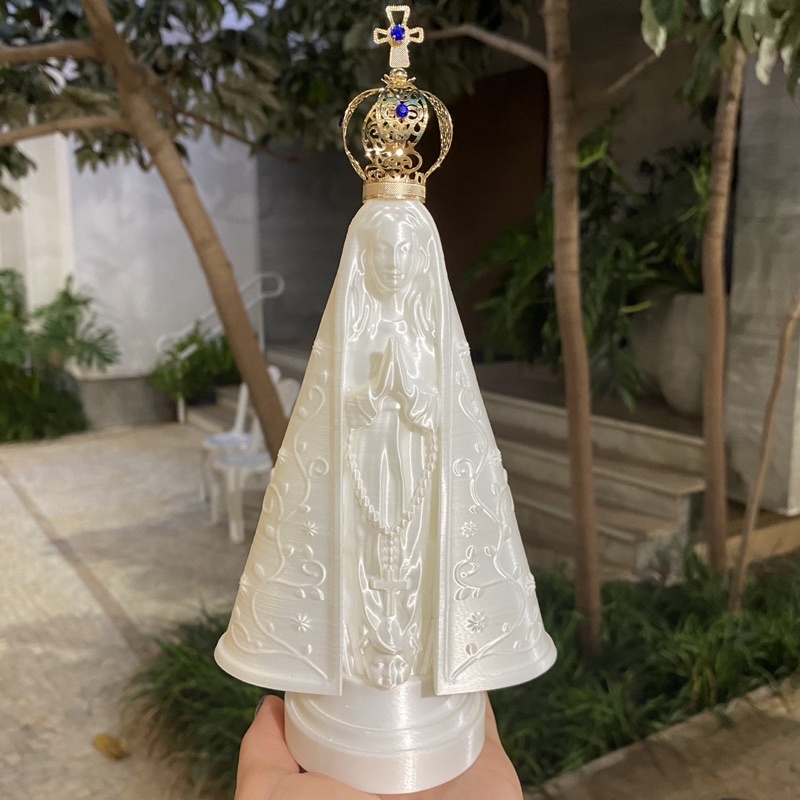 Nossa Senhora Aparecida 24cm, Virgem Maria, Santa Maria, | Shopee Brasil