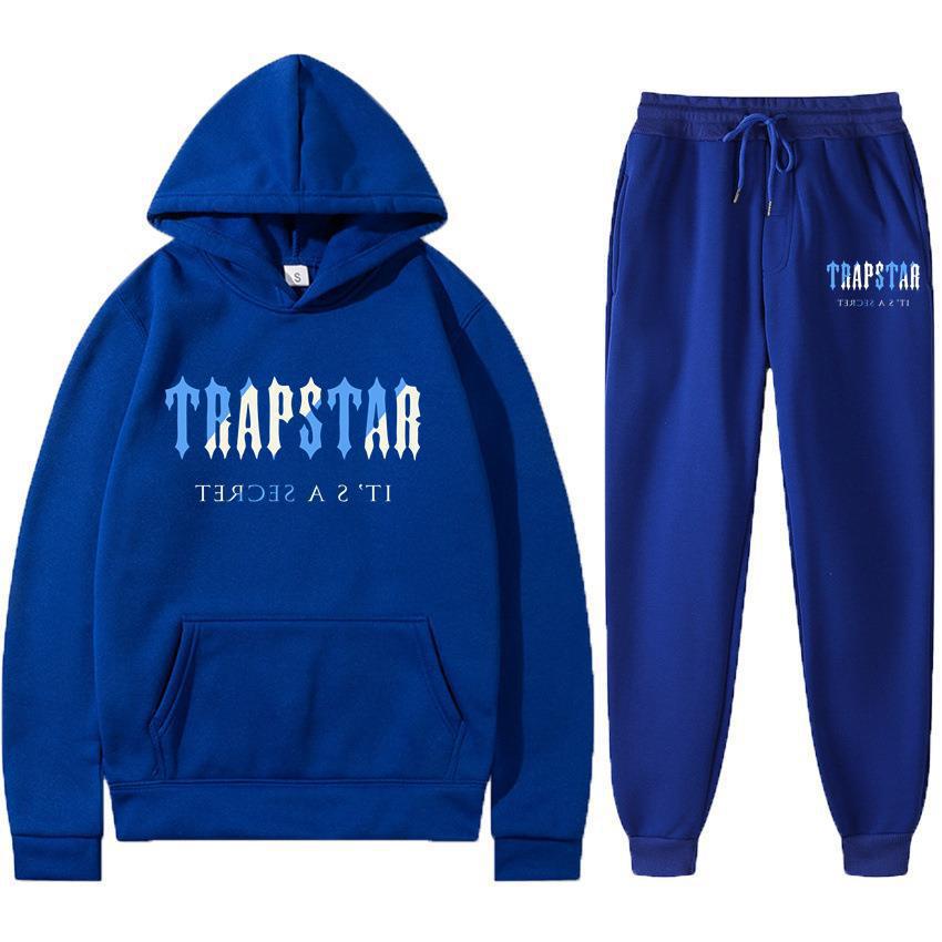 Trapstar Letter Printing Homens Mulheres Sportswear Fleece Conjunto de ...