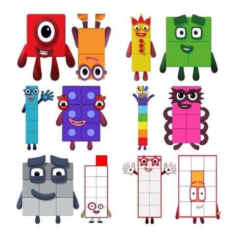 Kit 10 - Display De Mesa | Number Blocks | Shopee Brasil