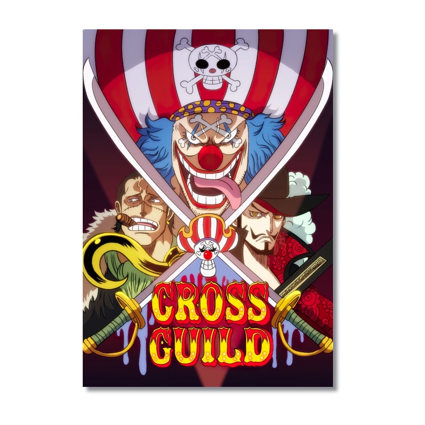Quadro Poster Cross Guild Anime One Piece Placa decorativa | Shopee Brasil