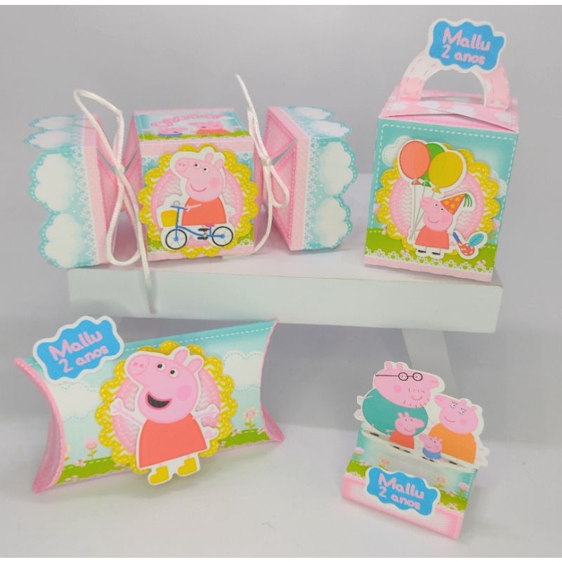 kit Personalizados Peppa pig 32 itens | Shopee Brasil