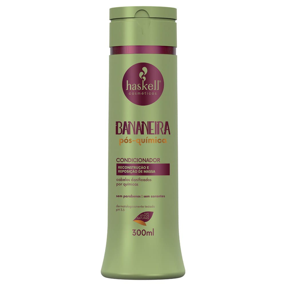 Condicionador Haskell Pós Quimica Bananeira 300ml | Shopee Brasil