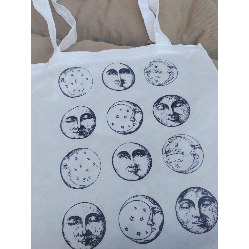 Ecobag Fases Lua | Shopee Brasil