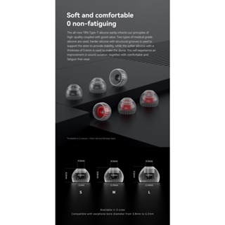 Novo TRN T Ear-Tips Silicone Fone De Ouvido Com Estrutura De Suporte ...