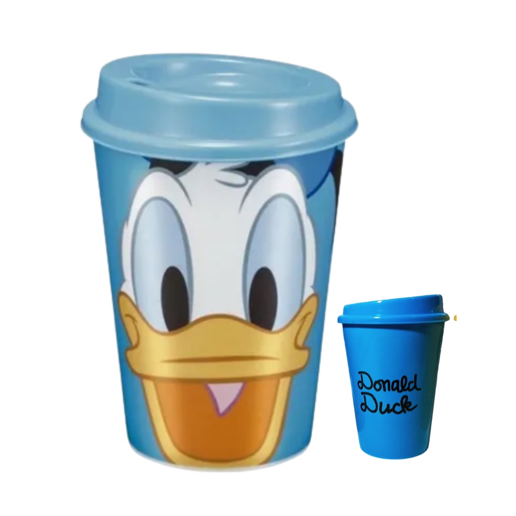 Copo com tampa Clássicos da Disney 320 ml | Donald, Margarida e Simba ...