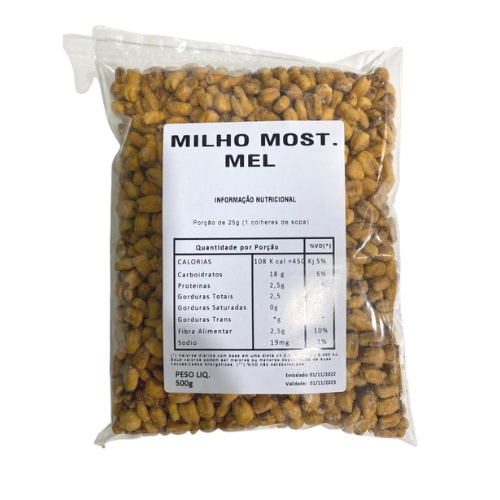 Milho Crocante Com Mel E Mostarda - Linha Premium | Shopee Brasil