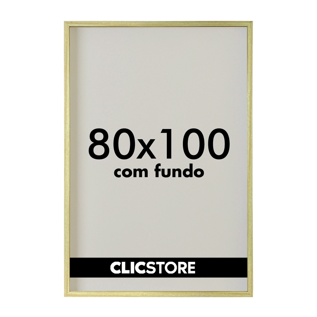Moldura 80x100 Cm Com Fundo Sem Vidro Quadro Foto Impressão Retrato ...