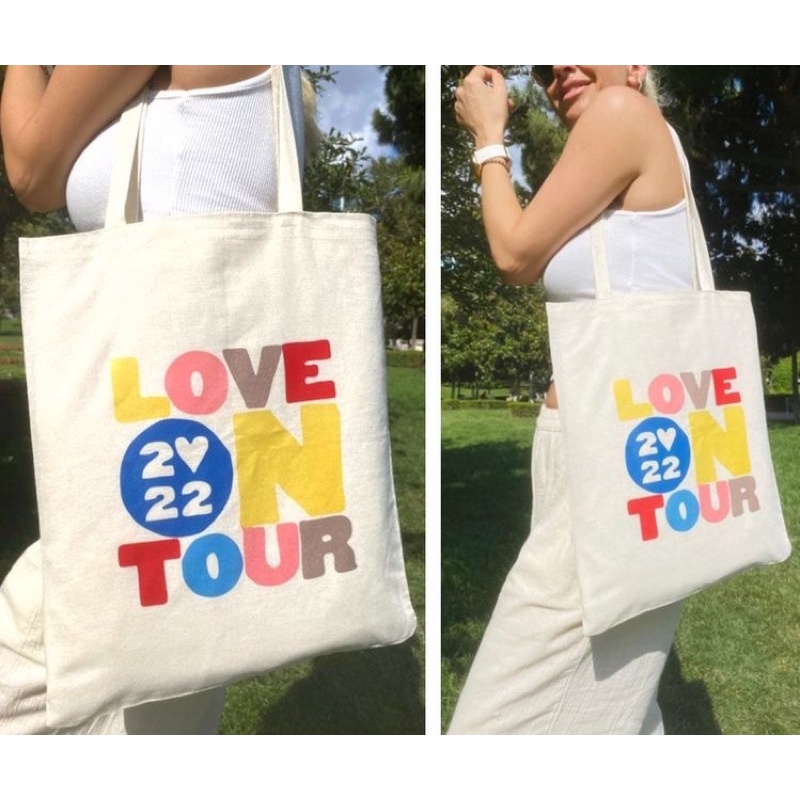 Sacola Ecobag - Love on Tour 2022 - Harry Styles - 30x40cm | Shopee Brasil