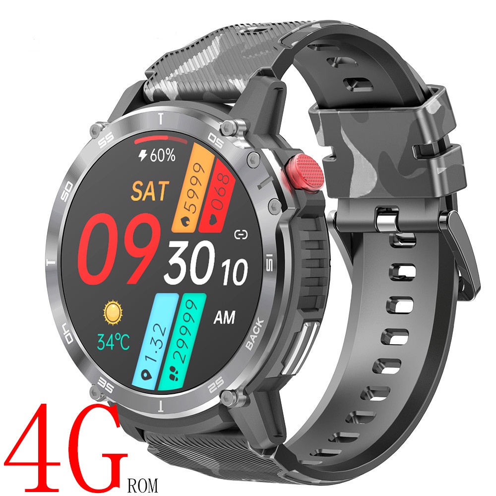 C22 Smartwatch 4G ROM 1G RAM 400mAh Relógios Esportivos ip68 À Prova D ...