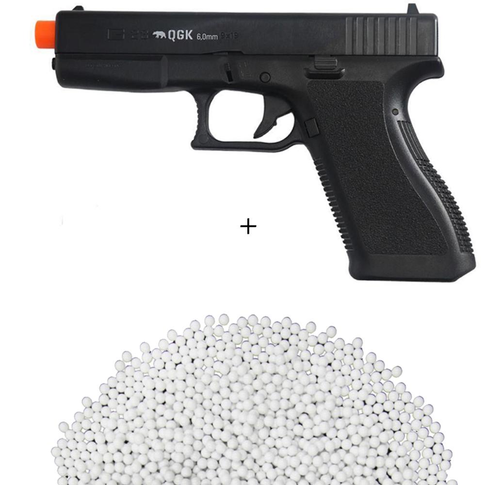 Pistola de Airsoft Spring S23 - QGK + Esfera | Shopee Brasil